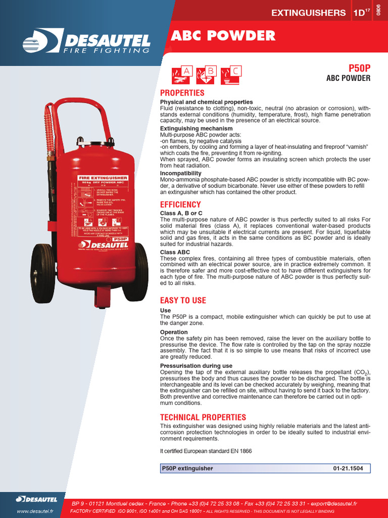 P50P Brochure | PDF | Fires | Materials