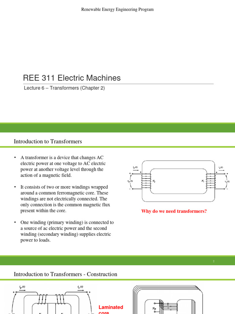 Lecture 6 | PDF | Transformer | Electrical Components Lecture 6 | PDF | Transformer | Electrical Components