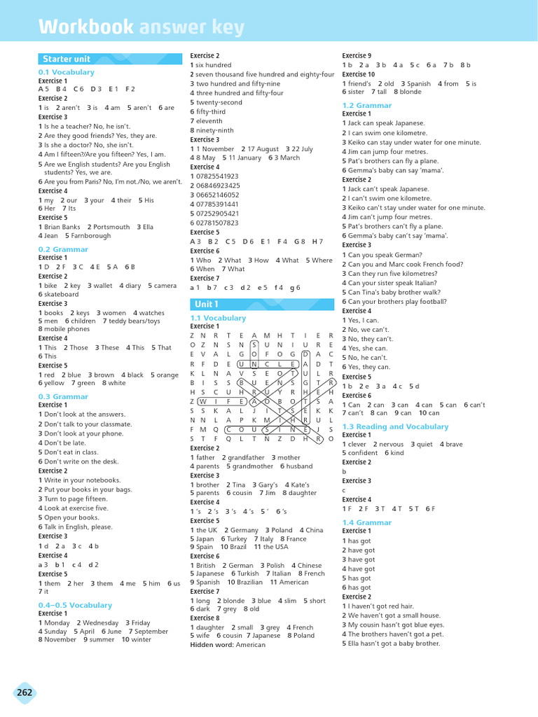 WiderWorld2e WB1 AnswerKey | PDF | Lunch