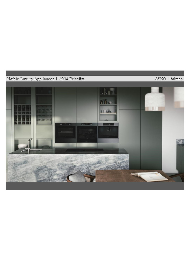 2024 Hafele Luxury Appliances List | PDF | Cookware And Bakeware