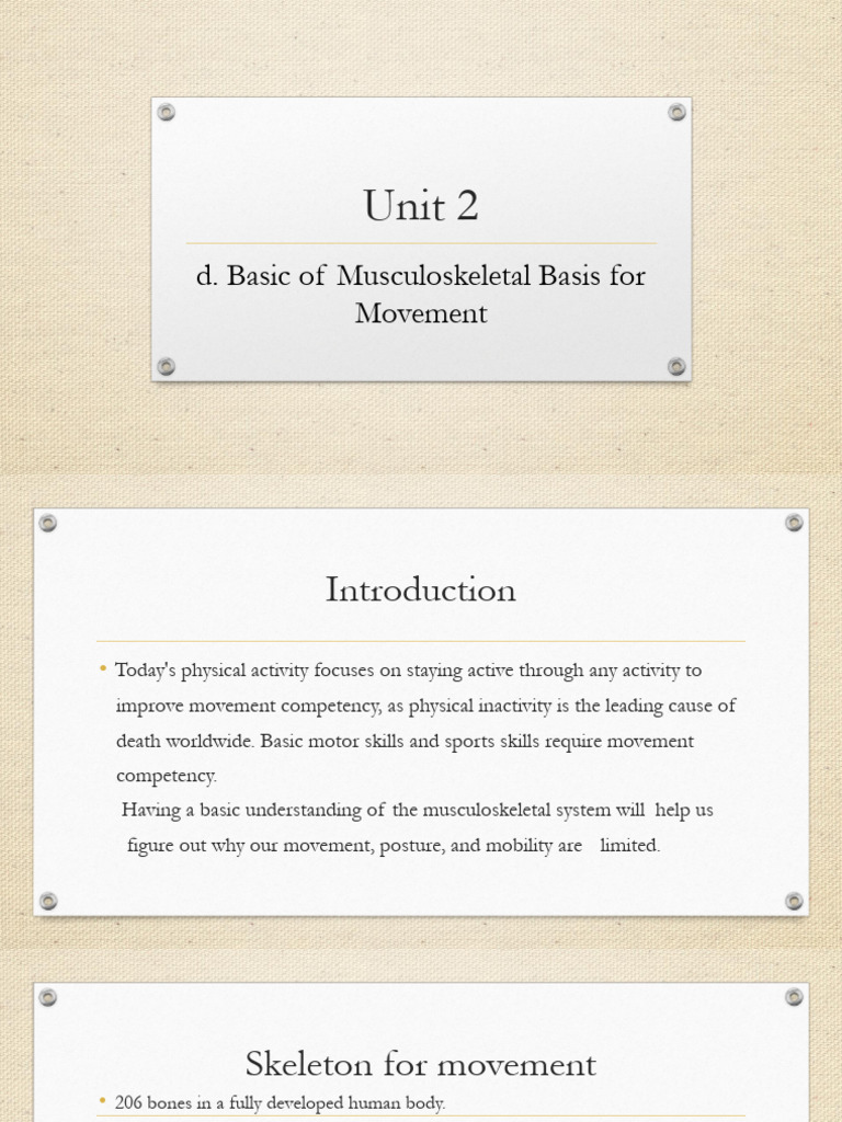 Unit 2 D | Download Free PDF | Anatomical Terms Of Motion | Joint