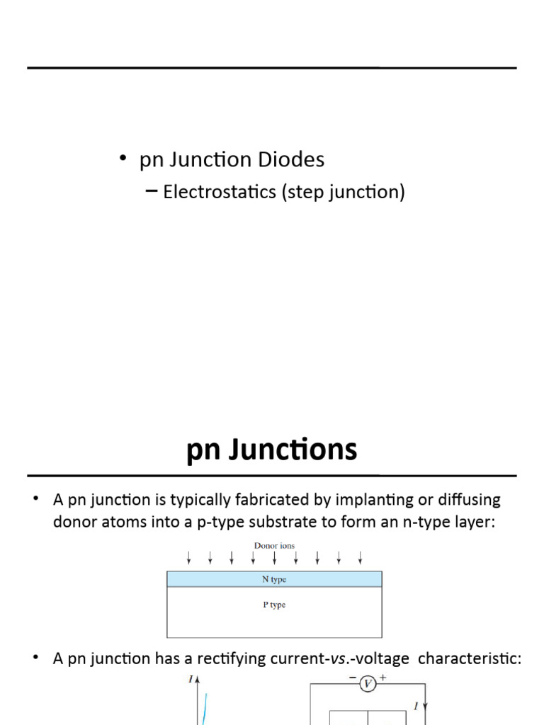 PN Junction Diode | PDF | P–N Junction | Doping (Semiconductor)