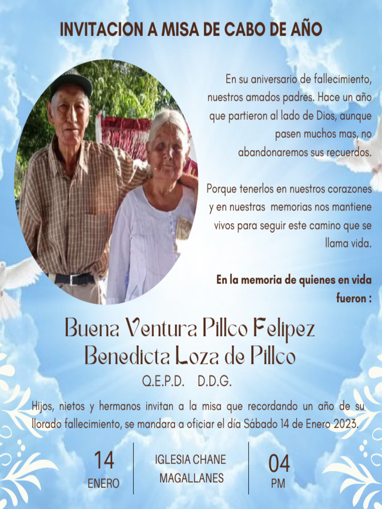 Misa Cabo de Año | PDF