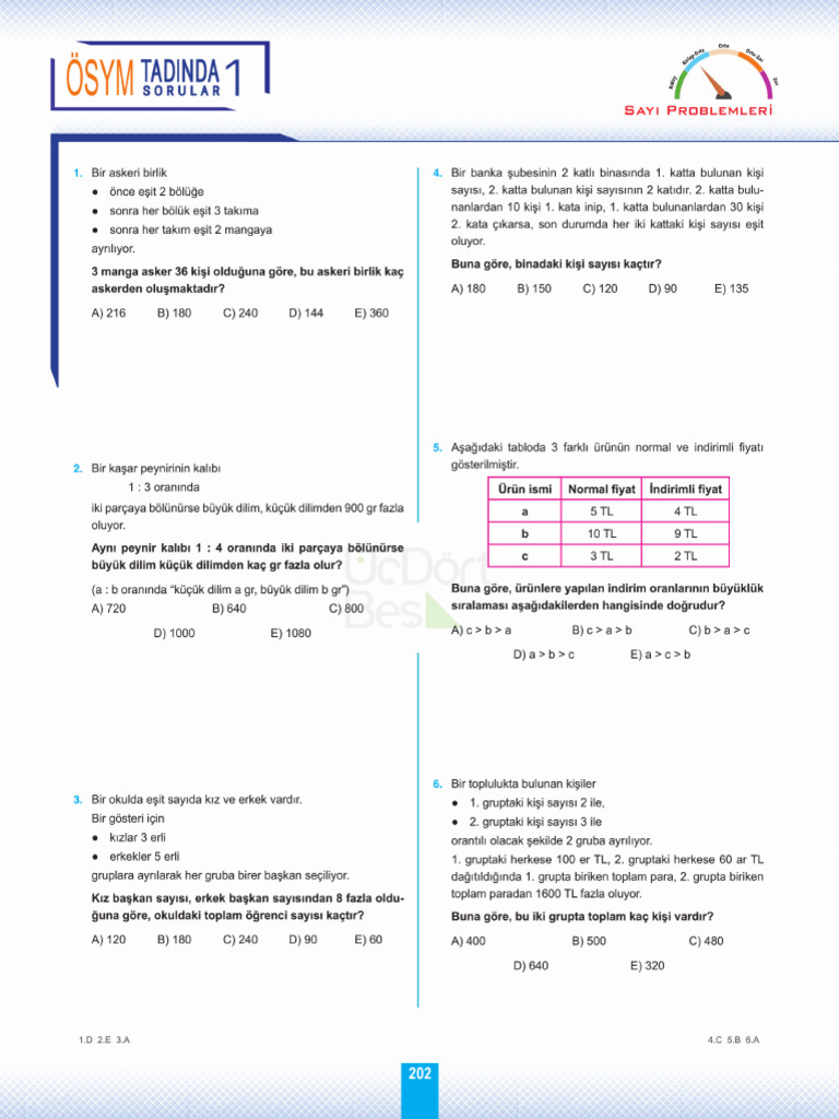 345 Sayı Problemleri | PDF