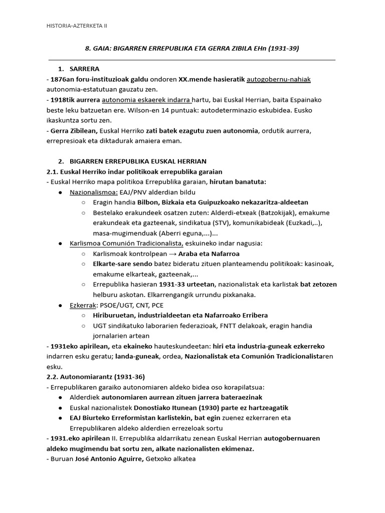 Gaia-Historia Azterketa Ii | PDF