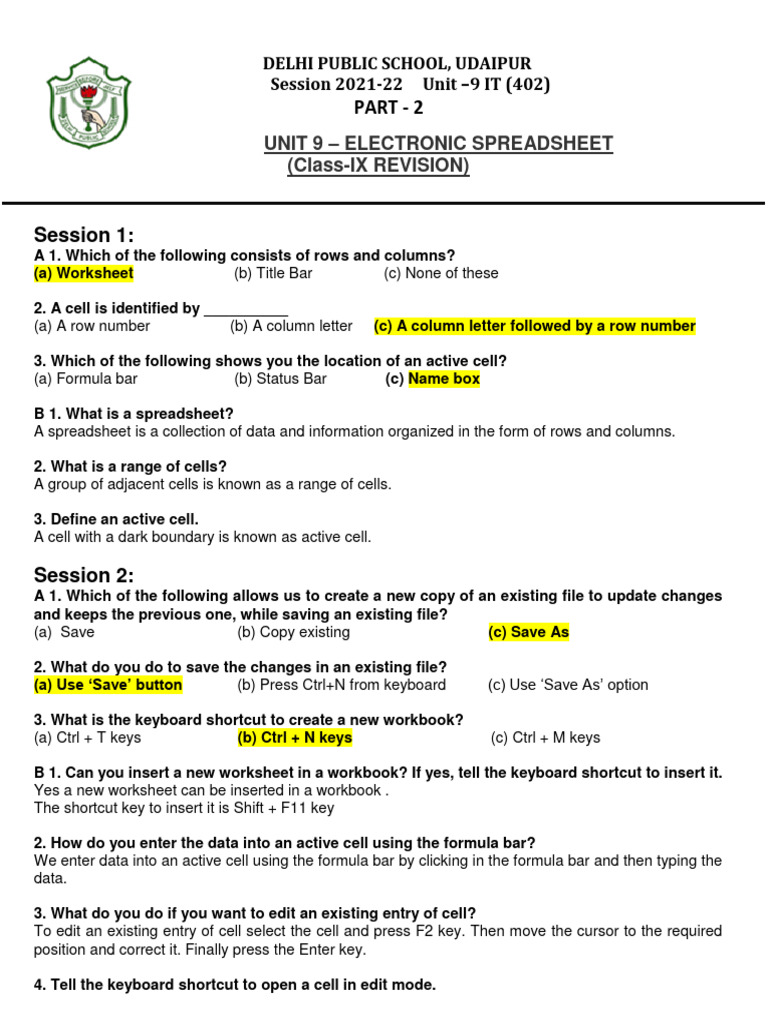 Understanding Electronic Spreadsheets | PDF | Microsoft Excel | Spreadsheet