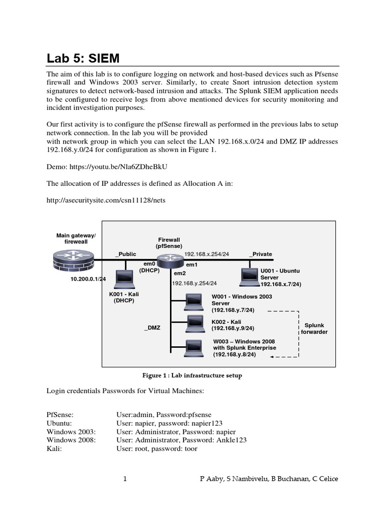 Lab05 Siemj | PDF | Port (Computer Networking) | Firewall (Computing)