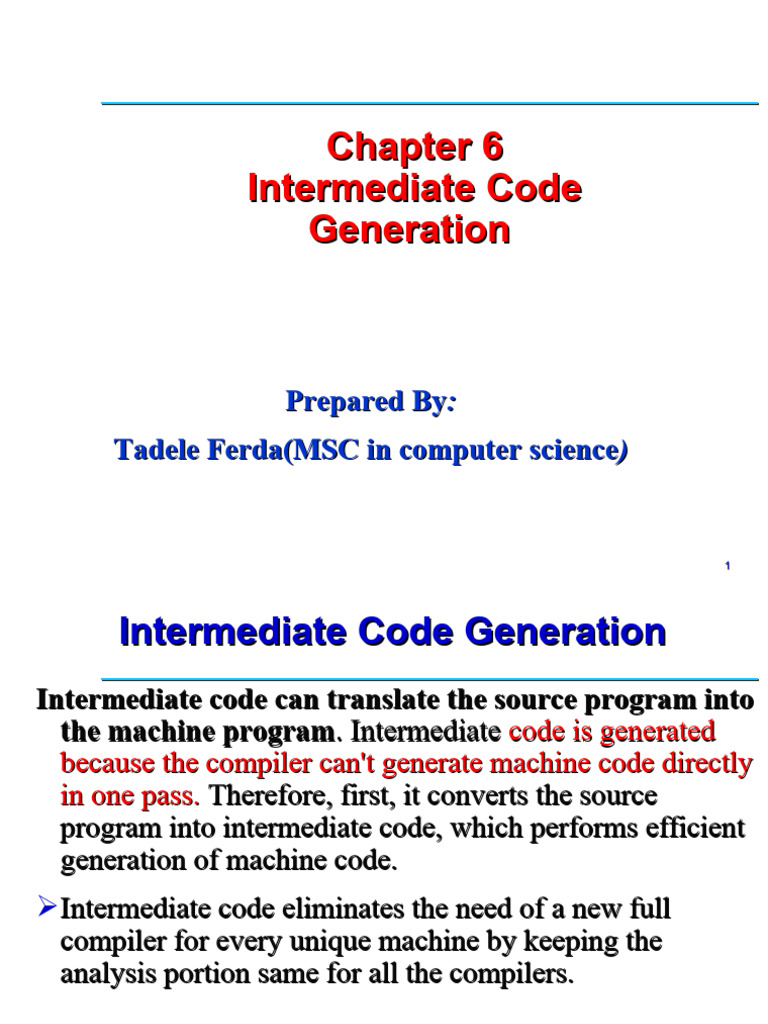 Intermediate Code for Compiler Devs | PDF | Compiler | Source Code