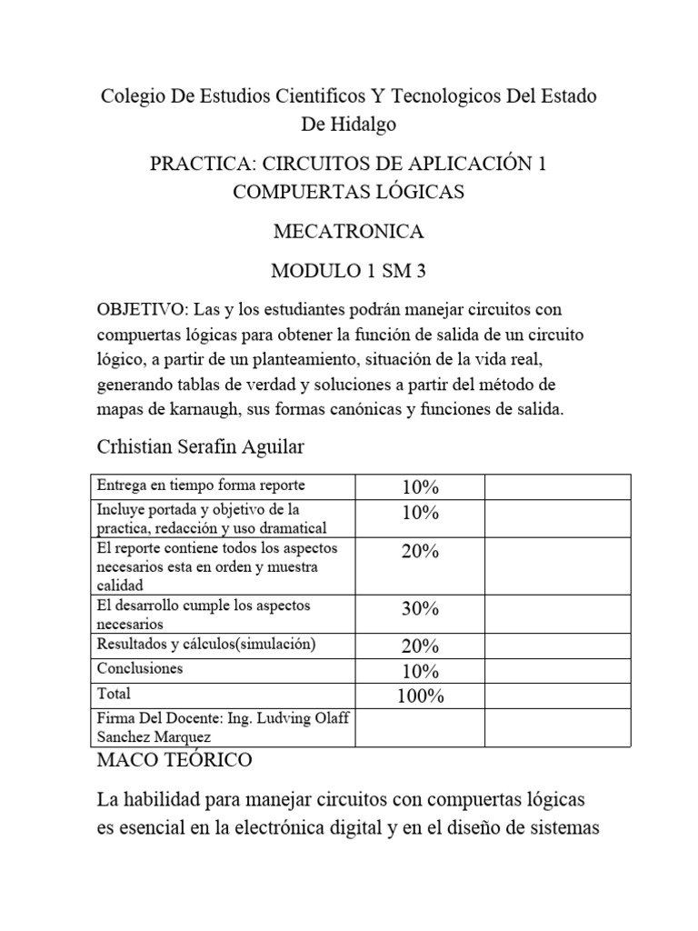 Compuertas Lógicas en Circuitos Digitales | PDF | Puerta lógica ...