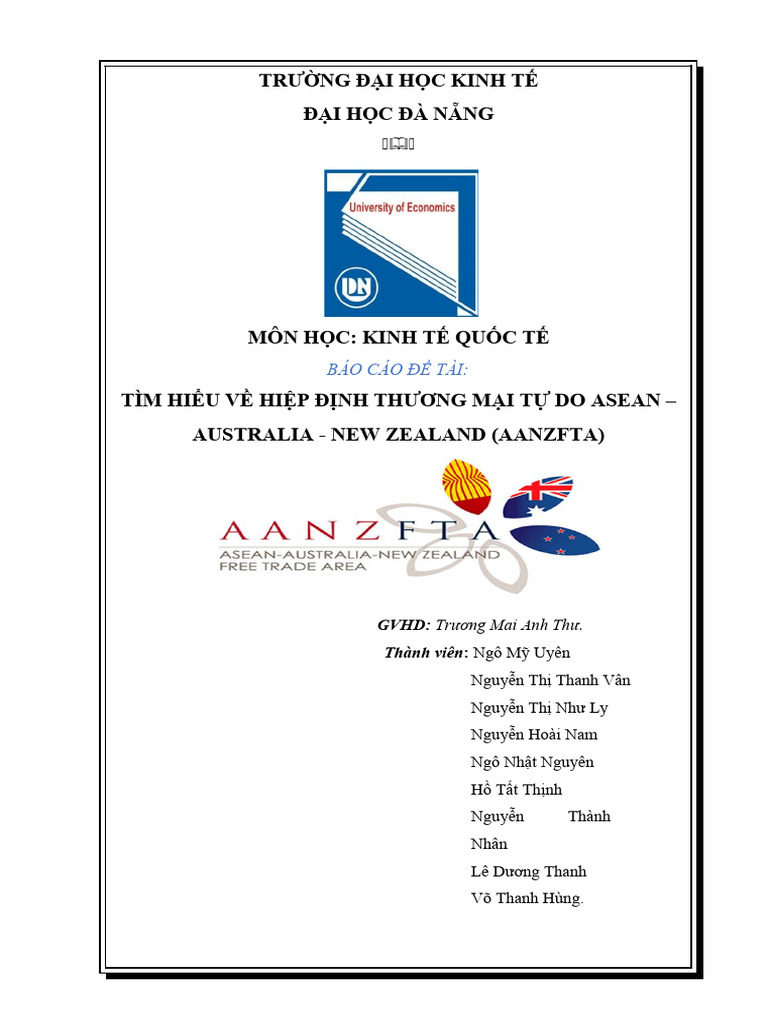 46k01.6 Nhóm4 KTQT AANZFTA | PDF