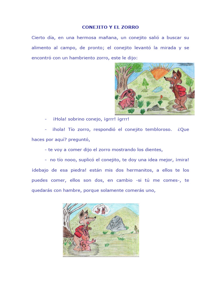 El Conejito y El Zorro | PDF | Cocina