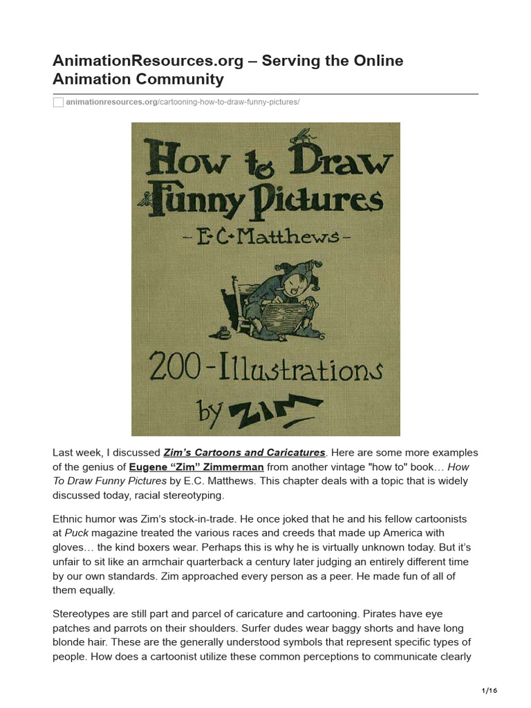 How To Draw Funny Pictures | PDF