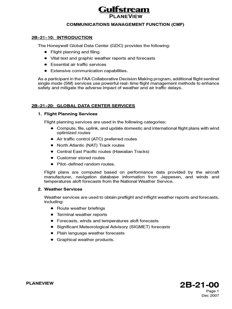 Communications Management Function (CMF) 2B - 21 - 10: INTRODUCTION ...