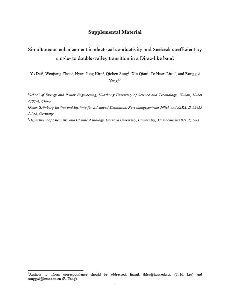 Simultaneous Enhancement in Electrical Conductivity and Seebeck Coefficient by Single-To Double ...