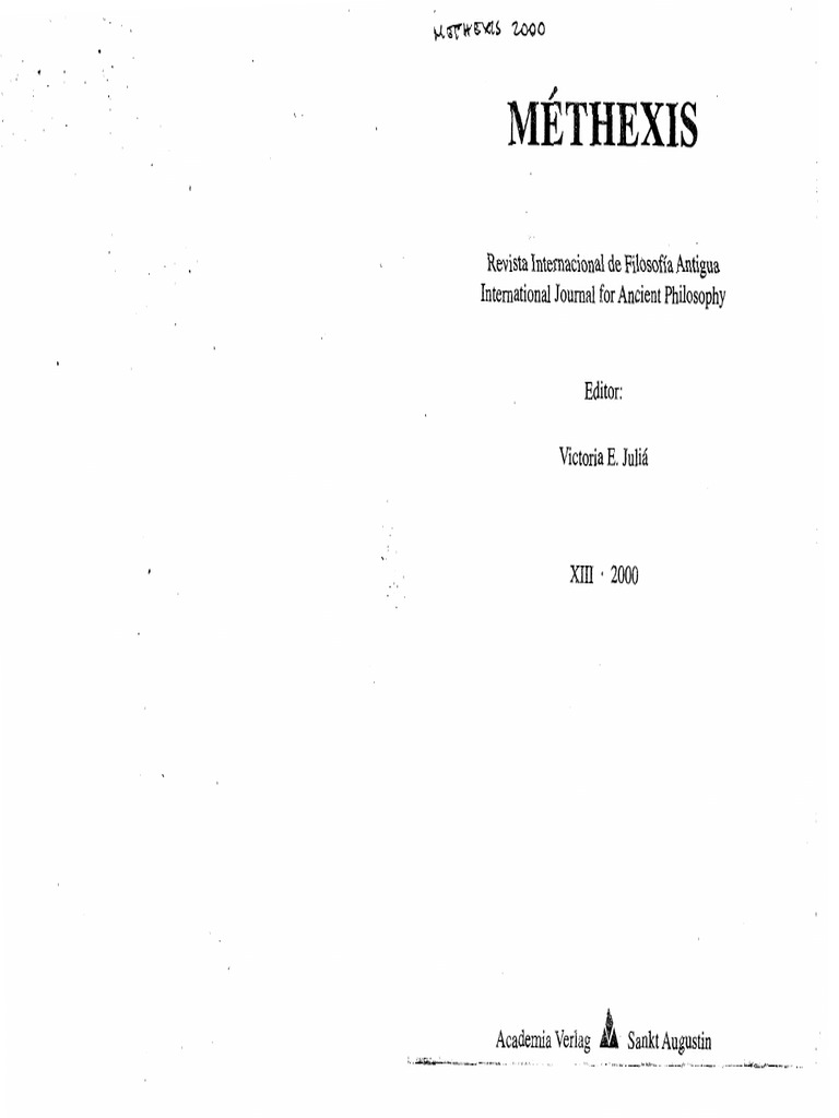 Methexis 2000 | PDF