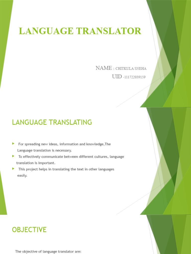 Language Translator | PDF | Computers