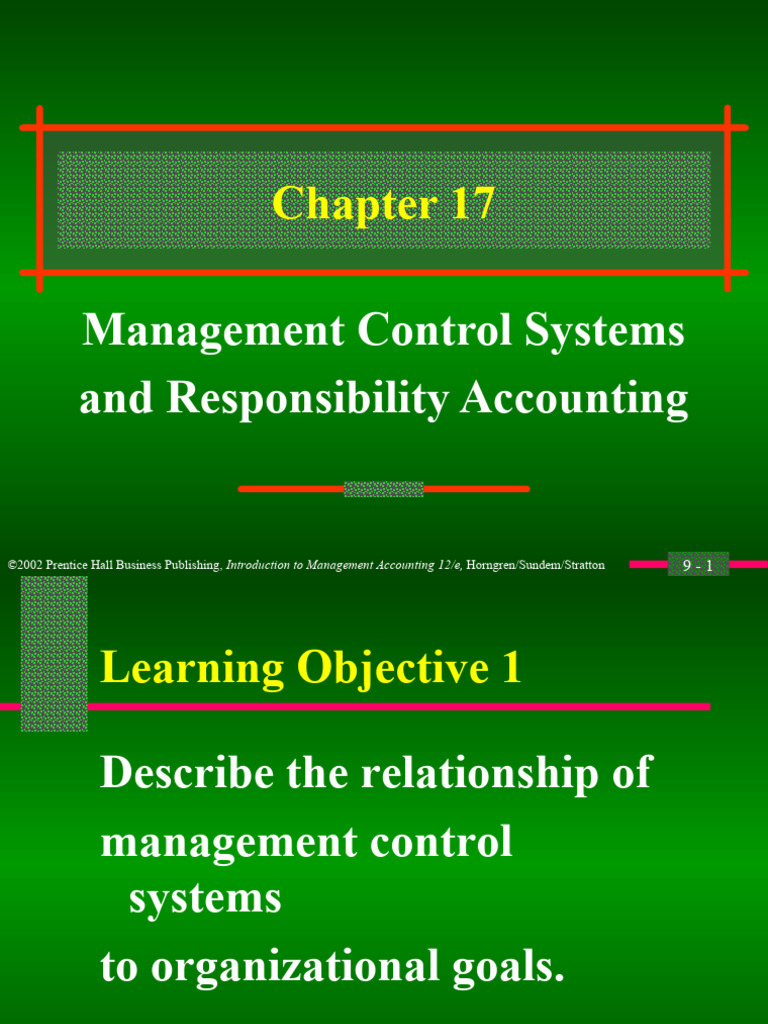 b17 - Mcs Ra | PDF | Goal | Management Accounting