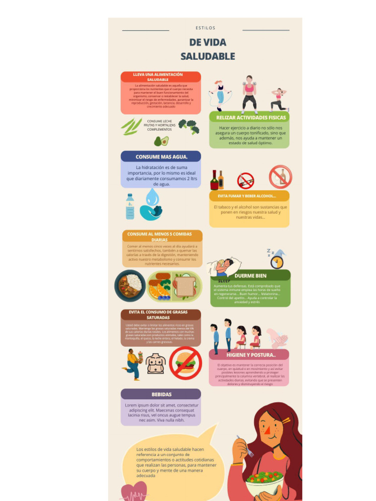 Infohgrafia (Vida Saludable) | PDF