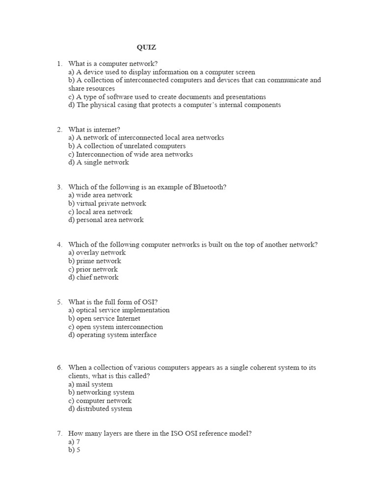 Computer Networks Pdf Computer Network Osi Model