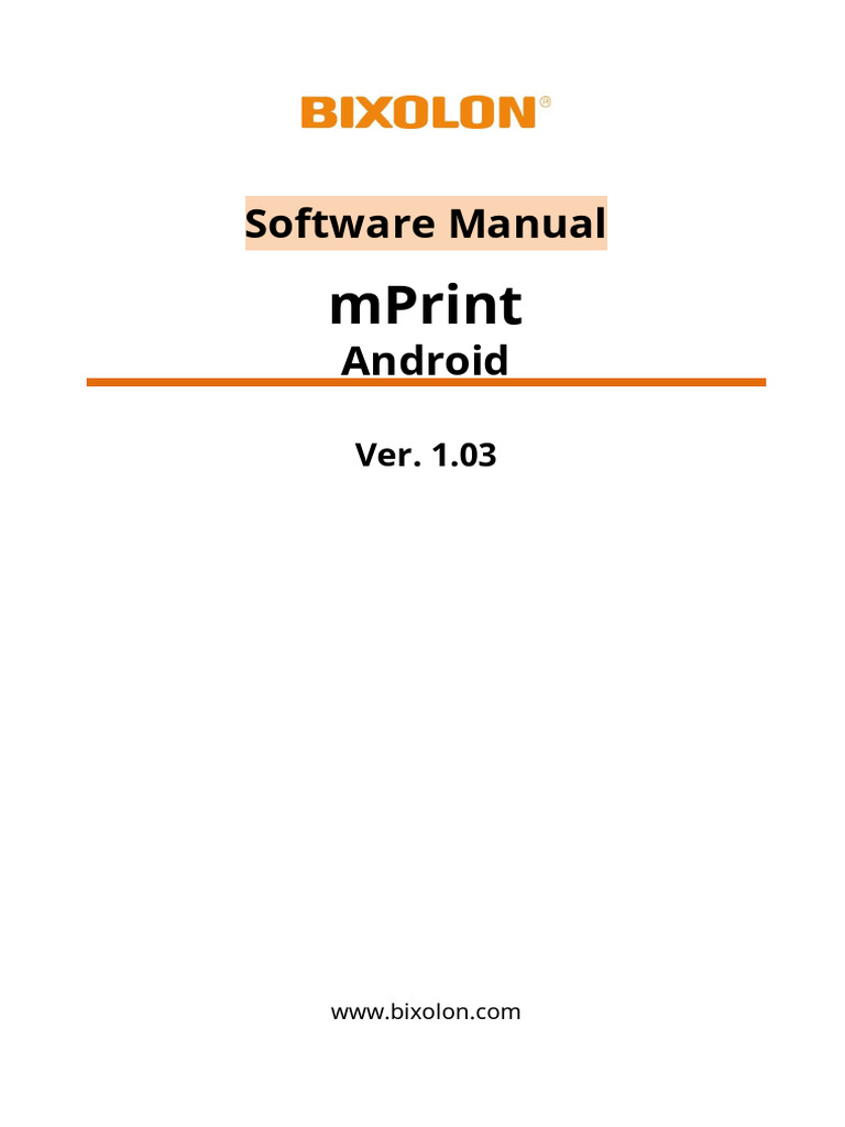 Manual Android Mprint ENG V1.03 | PDF | Android (Operating System ...