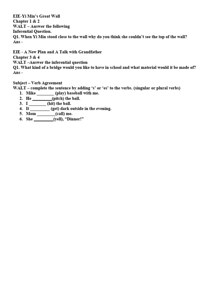 English NOV WEEK 4 Notebook Work | PDF | Home & Garden