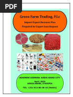 Muley Addisu Import Export BUSINESS PLAN F | PDF | Procurement | Marketing