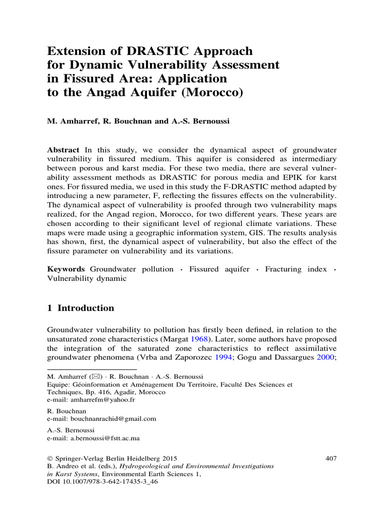 Article Springer-Angad | PDF | Aquifer | Groundwater