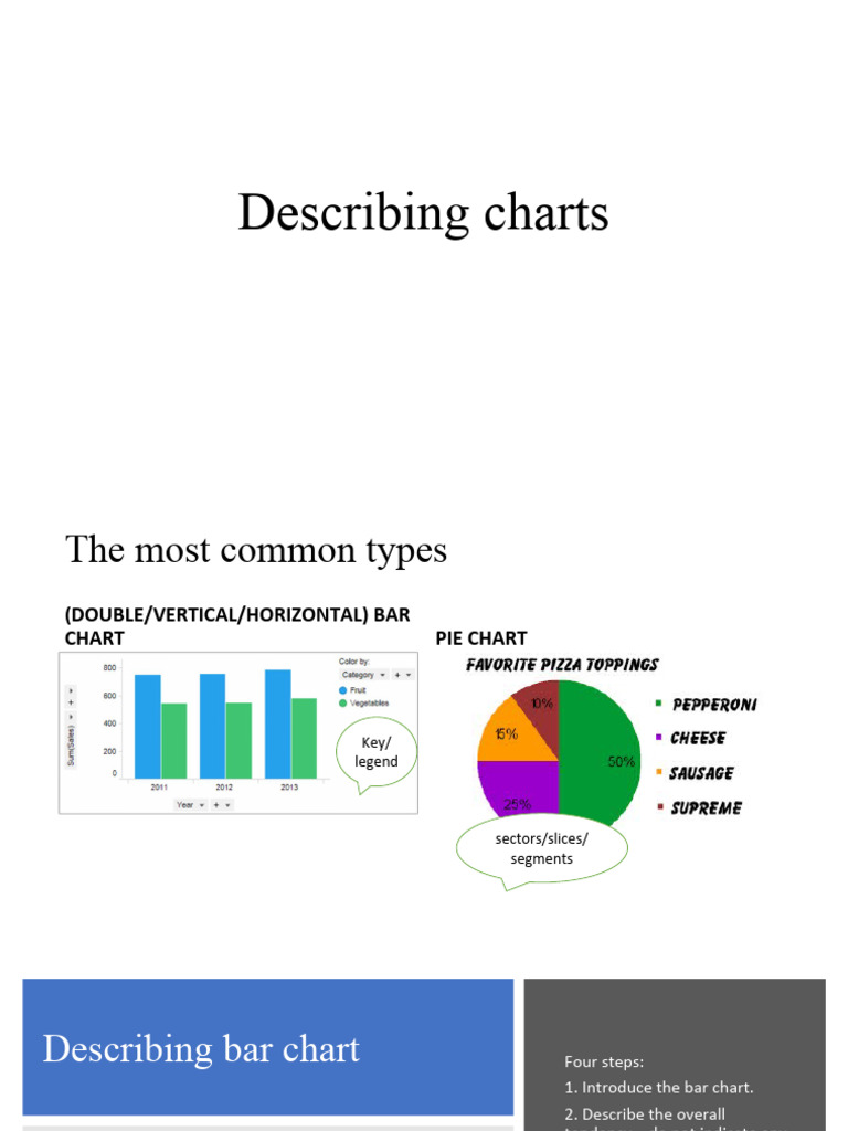Describing Bar and Pie Charts | PDF | Pie Chart | Chart