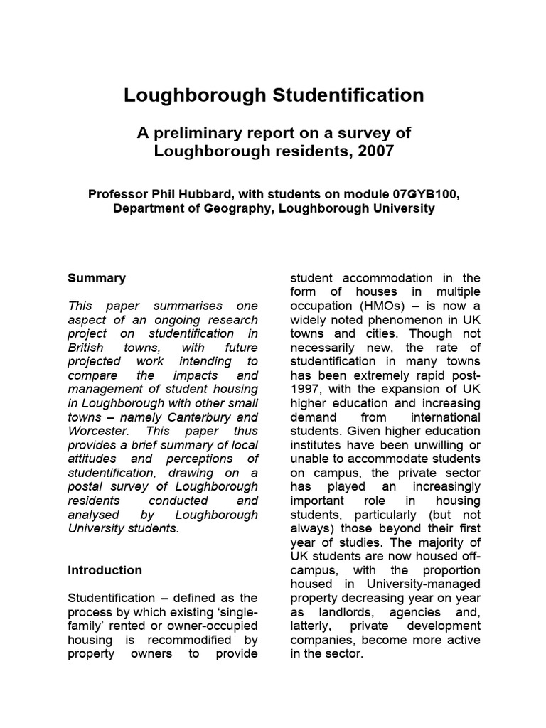 Hubbard Student Report Feb 2008 | PDF | History