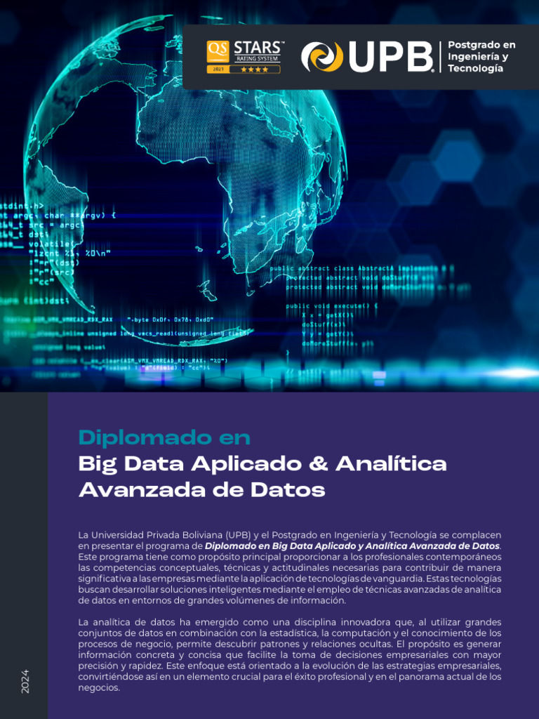 Diplomado en Big Data y Analítica 2024 | PDF | Big Data | Análisis