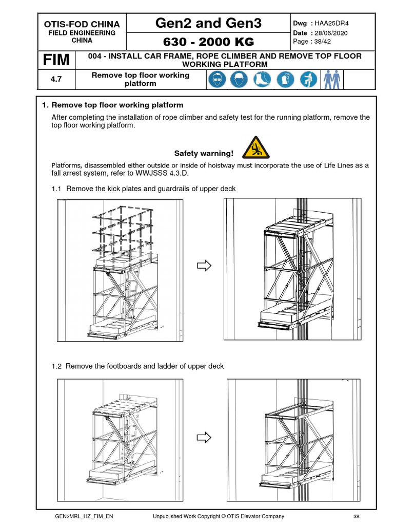 Top Working Platform Dismantling Manual | PDF | Elevator | Civil ... Top Working Platform Dismantling Manual | PDF | Elevator | Civil ...
