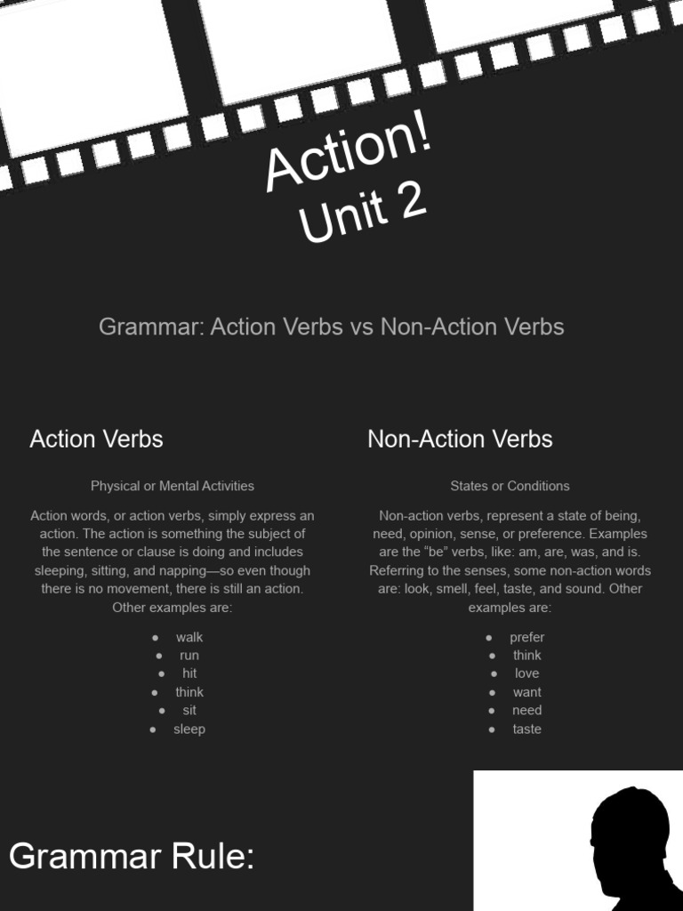Action vs Non-Action Verbs Guide | PDF | Verb | Grammatical Tense