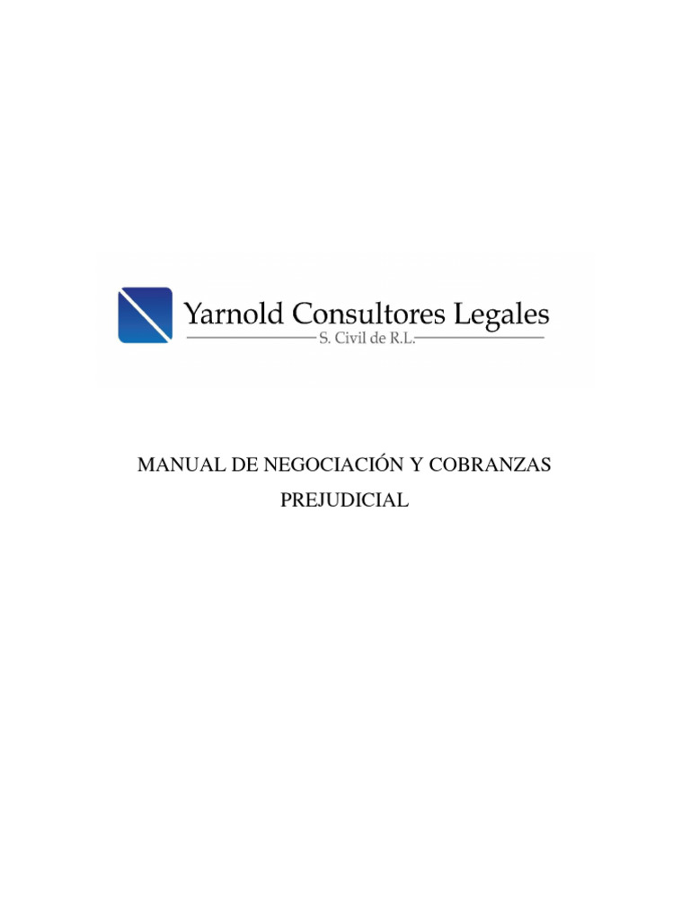 YCL - Manual de Gestion y Cobranzas - Prejudicial | PDF | Multa (pena) | Corrupción política