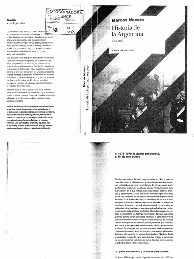 Marcos Novaro - Varios Capitulos | PDF