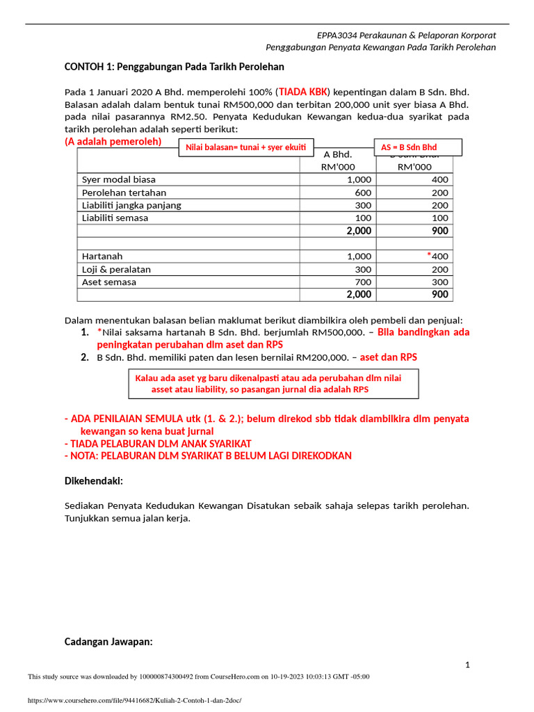 Kuliah 2 Contoh 1 Dan 2 | PDF