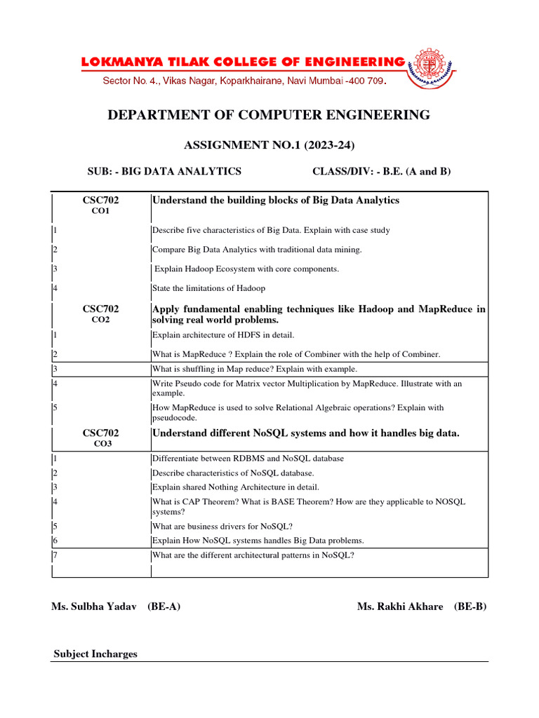 Bda-Assignment - 1 | PDF
