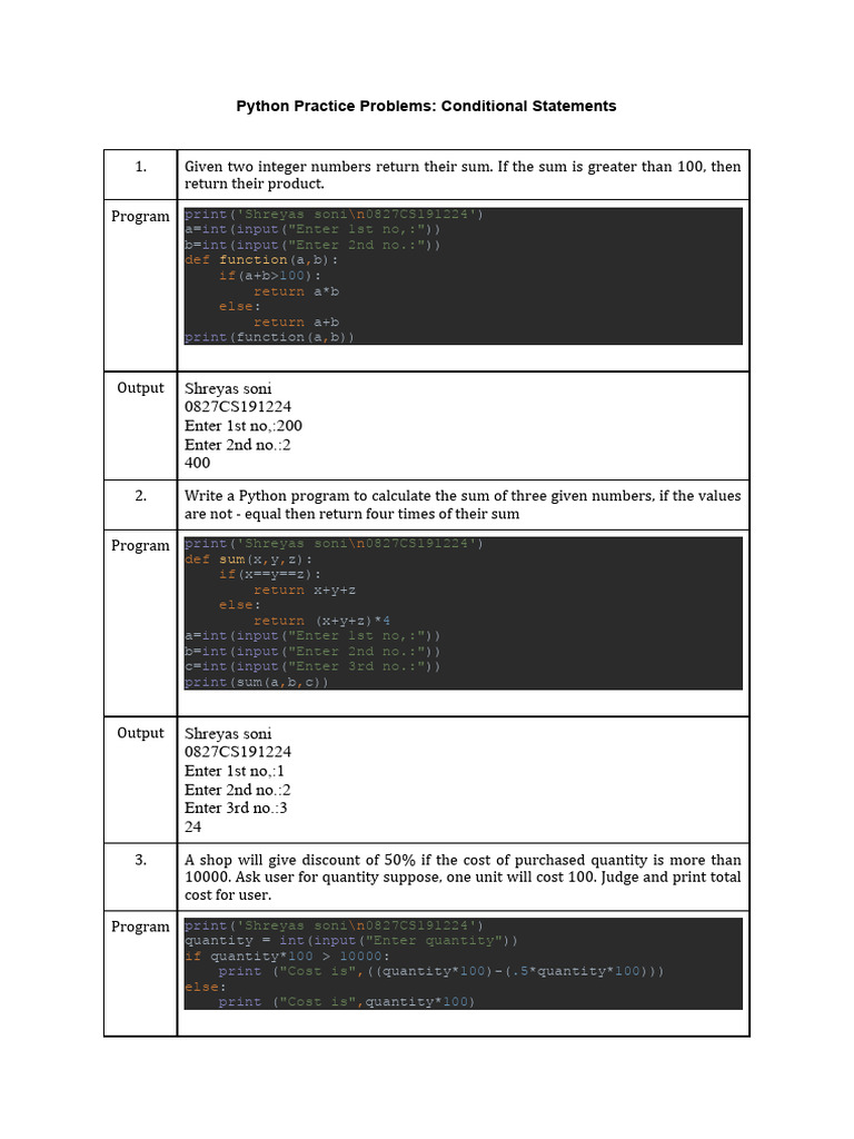 Conditional Statement | Download Free PDF | Function (Mathematics)
