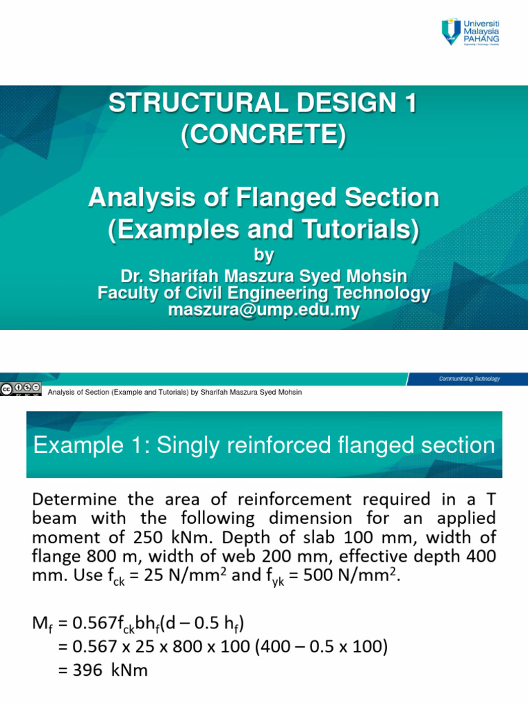 EnT Analysis of Flanged Section | PDF | Building Engineering | Civil ...