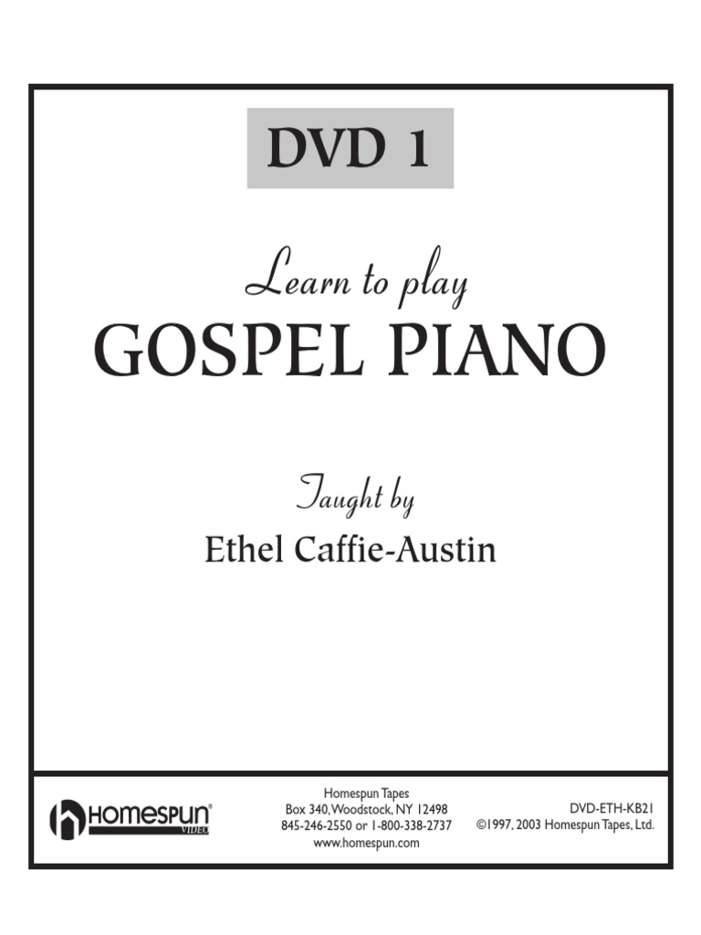Gospel Piano Lessons by Ethel Caffie-Austin | PDF