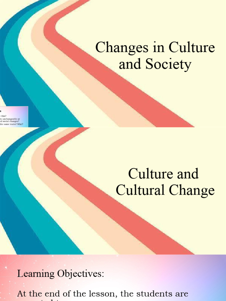 UCSP Changes in Culture and Society | PDF | Society | Attitude (Psychology)