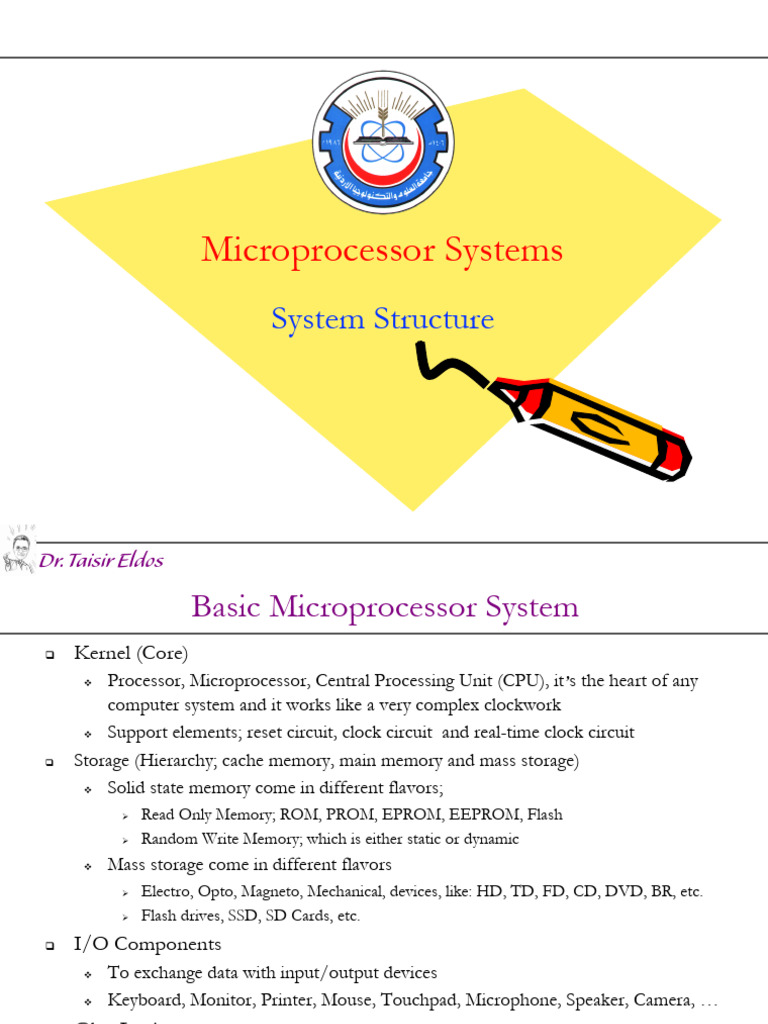 System Structure Pdf Microcontroller Random Access Memory
