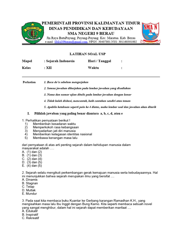 Latihan Usp | PDF