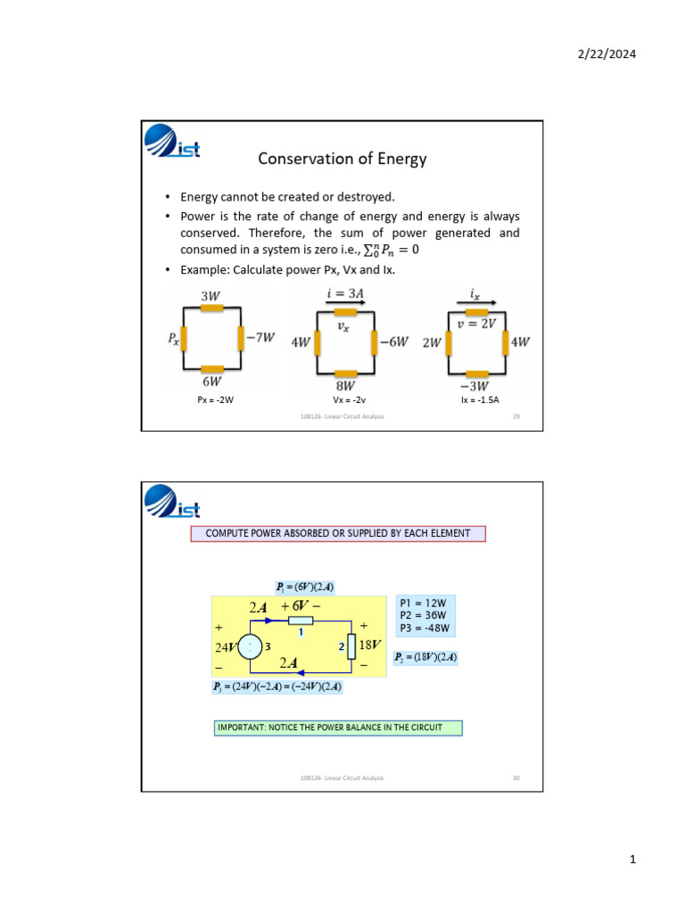 LCA Chapter No 1 - Lecture No 3 | PDF | Electrical Network | Network Analysis (Electrical Circuits)