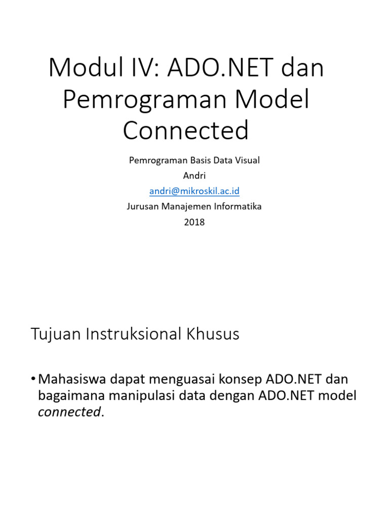 BASIS DATA Modul 04 Teori | PDF