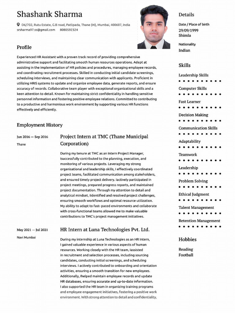 Shashank Sharma Resume | PDF