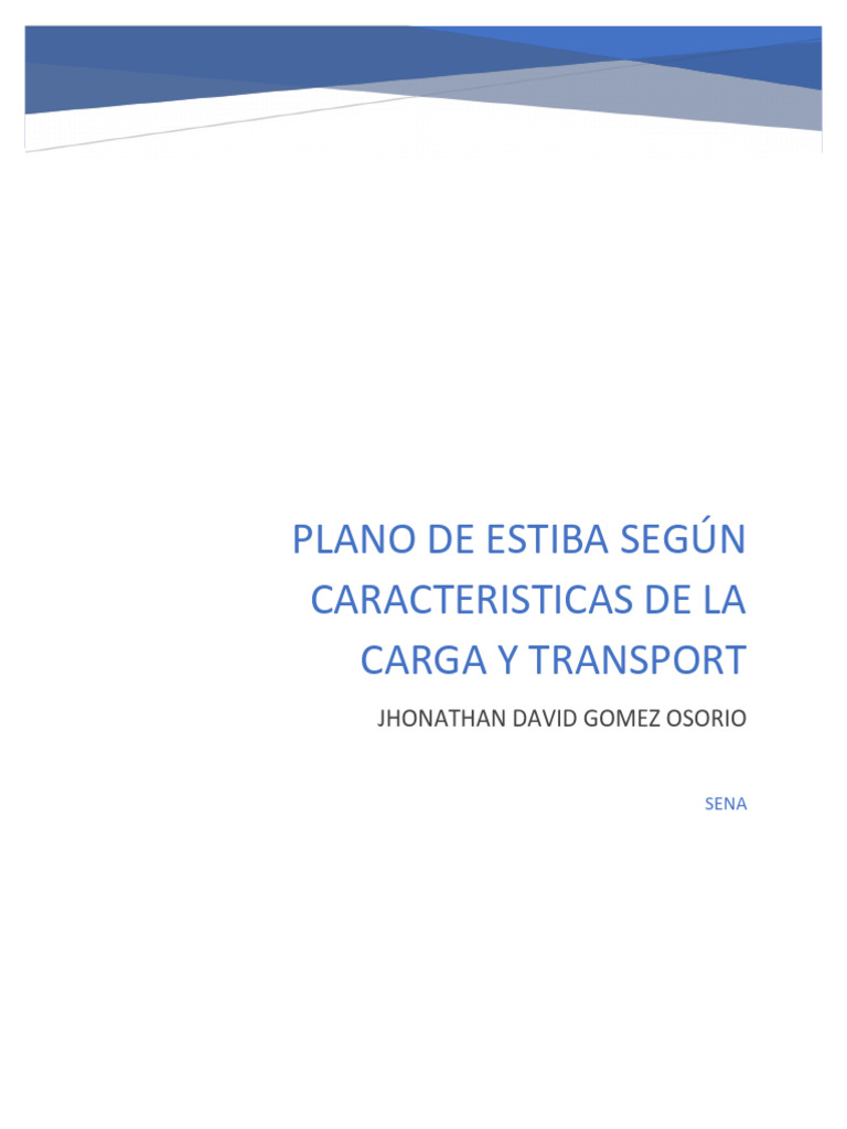 Planos de Estiba para Carga Peligrosa | PDF