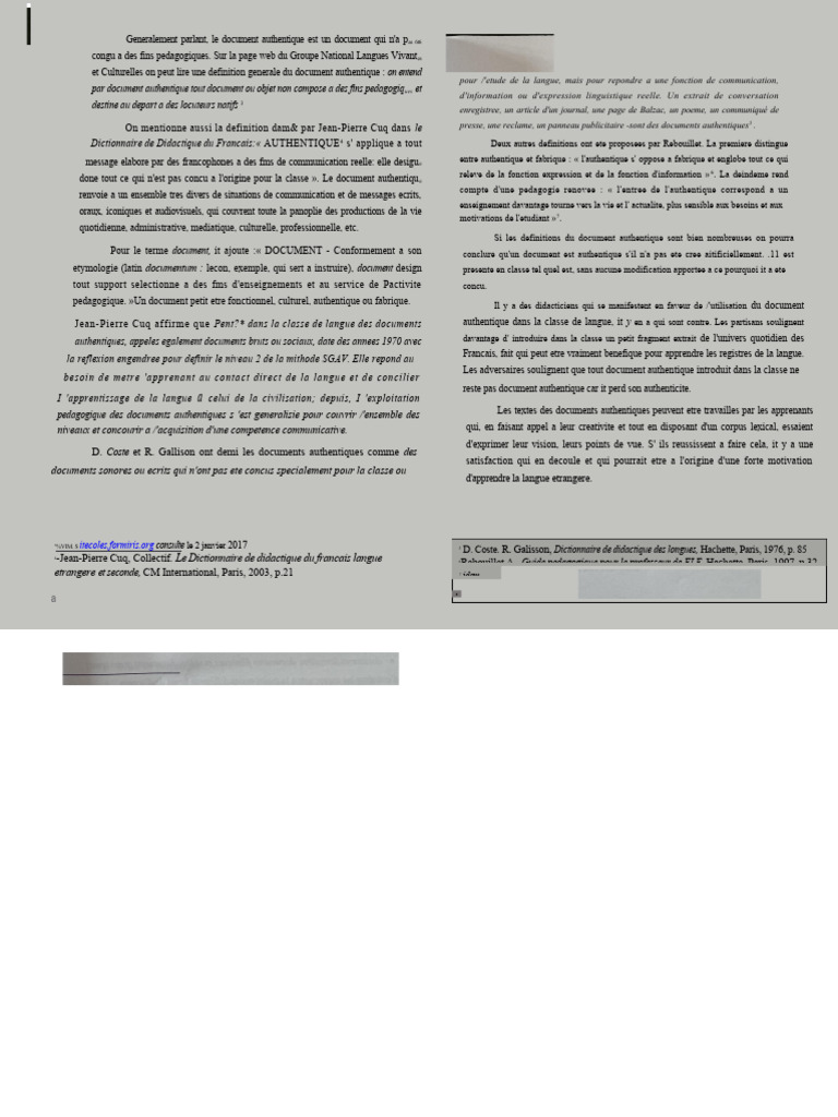 Documents authentiques en didactique FLE | PDF | la communication ...