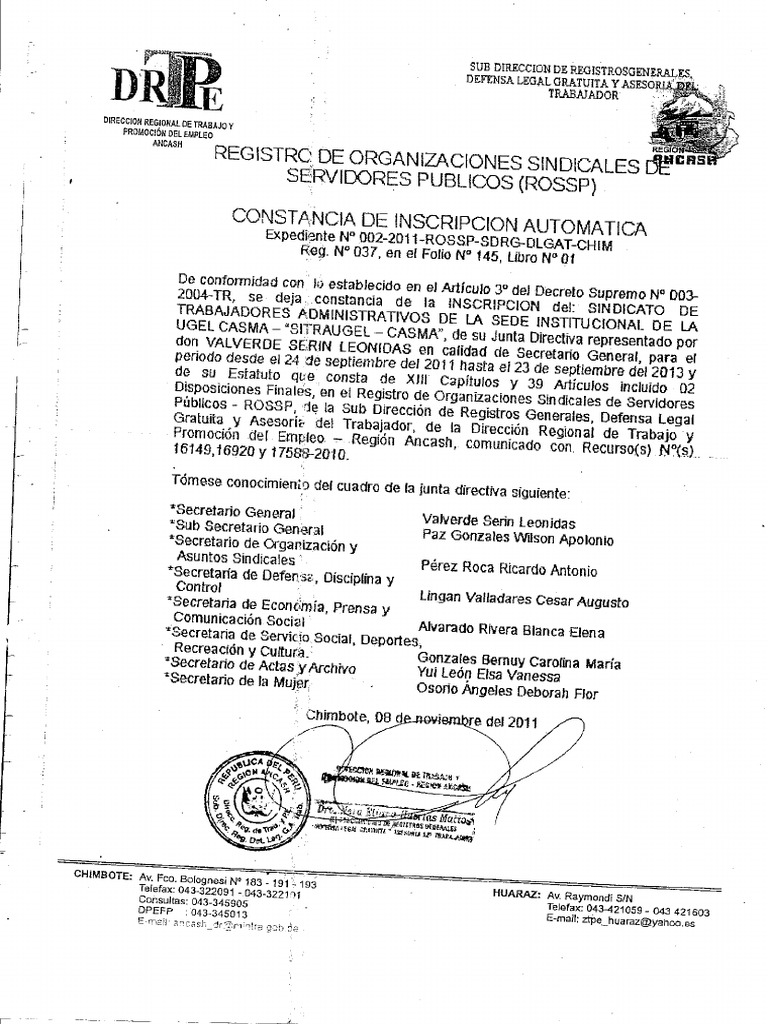 Rossp Desactualizado | PDF