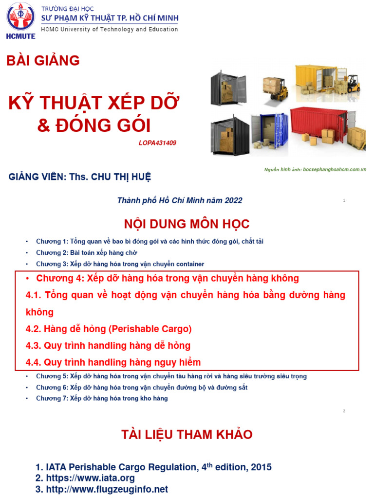 Chuong 4 - Xep Do Hang Hoa Trong Van Chuyen Hang Khong | PDF