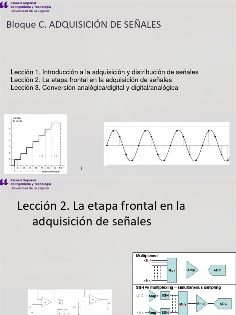 Adquisición y Multiplexado de Señales | PDF | Sensor | Cambiar